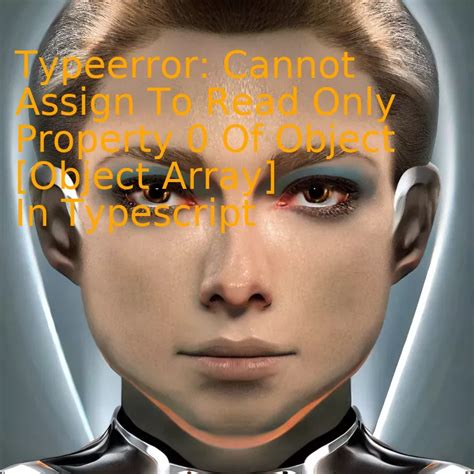 typeerror cannot assign to read only property 0 of object [object array] in typescript