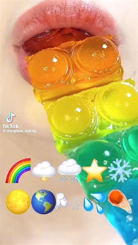 Nerea712 Adlı Kullanıcının Asmr Slime Panosundaki Pin Jelibon Yiyecek Ve Içecek Rahatlama