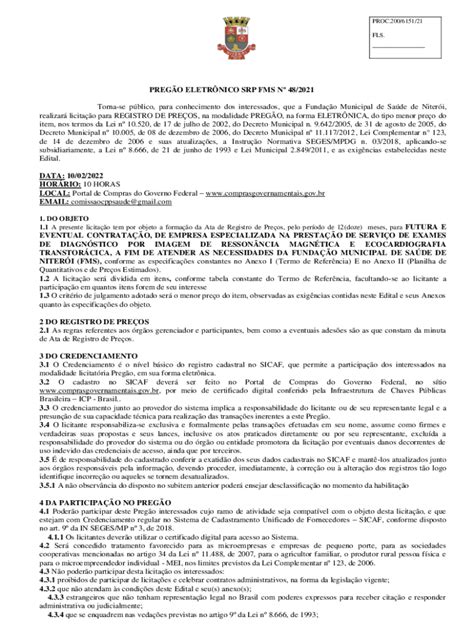 Preenchível Disponível realizar licitao para REGISTRO DE PREOS na