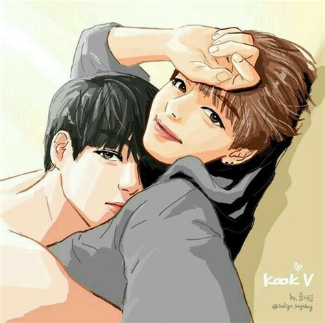 FanArts TaeKook Kook4Ever vkook kookv Фан арт Кей поп Милые пары