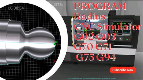 CNC Simulator Machine Program Arc Radius ดวย G02 G03 G Codes EP 3