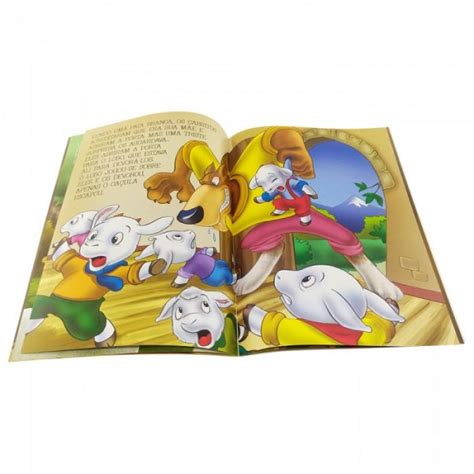 Livro Infantil Clássicos Inesquecíveis O Lobo e os Sete Cabritinhos