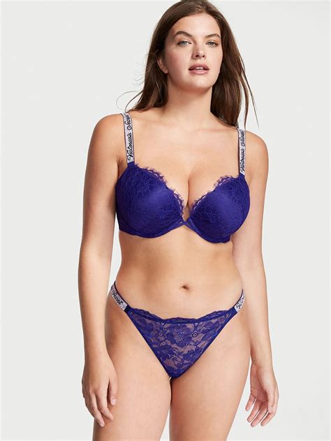 Tanga In Pizzo Con Fianchetti Di Strass Victoria S Secret Italia