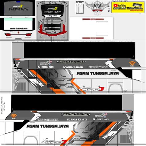 35 Livery Bussid Agam Tungga Jaya Ini Listnya Esportsku