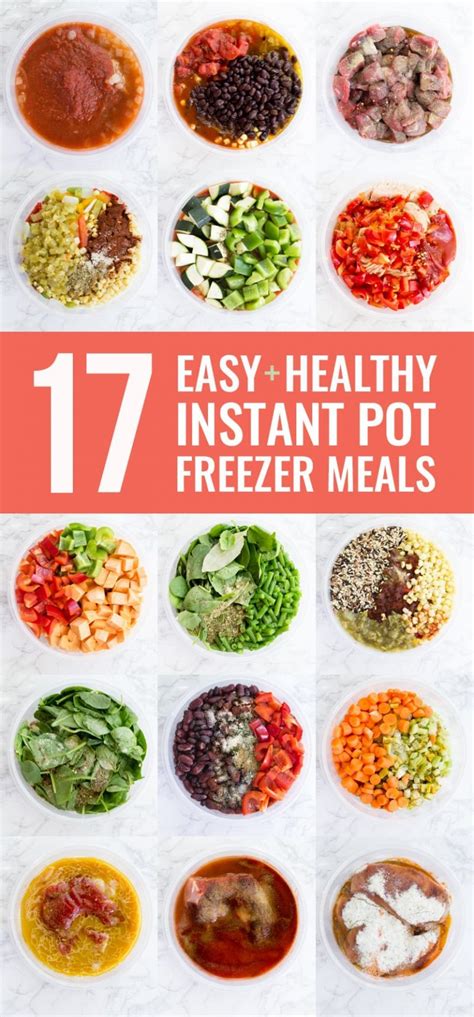 17 Easy And Healthy Instant Pot Freezer Meals