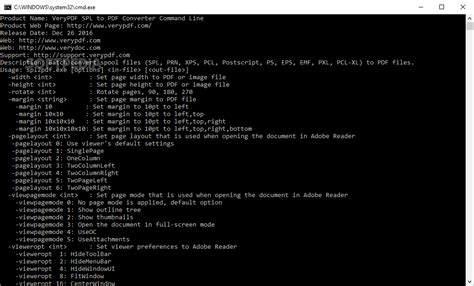download verypdf spl to pdf converter command line