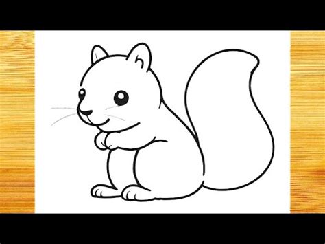 Cómo dibujar una Ardilla Dibujos fáciles para niños YouTube