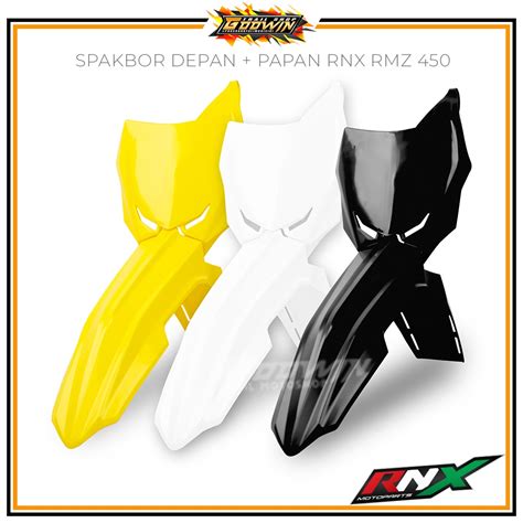 Jual Spakbor Slebor Depan Papan Nomor Plat Nomer RNX RMZ 450 Universal