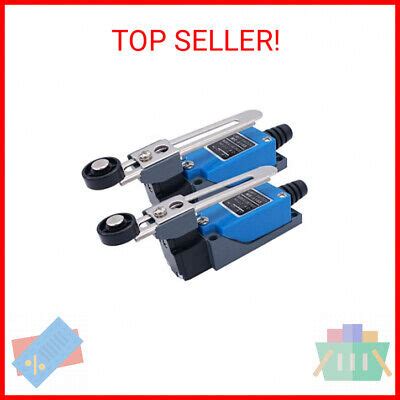 TWTADE 2Pcs ME 8108 Adjustable Roller Lever Arm Arduino Limit Switch NC