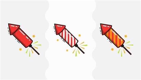 Diseño gráfico de fuegos artificiales vectoriales Vector Premium