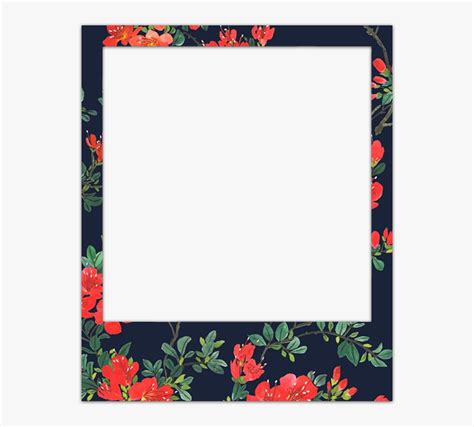 Pack De Polaroids Polaroid Frame Png Hd Floral Transparent Png Kindpng