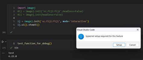 debugging requires ipykernel after some time when using pyimagej · issue 13227 · microsoft