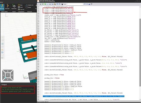 simulation stops without any error messages python programming visual components the