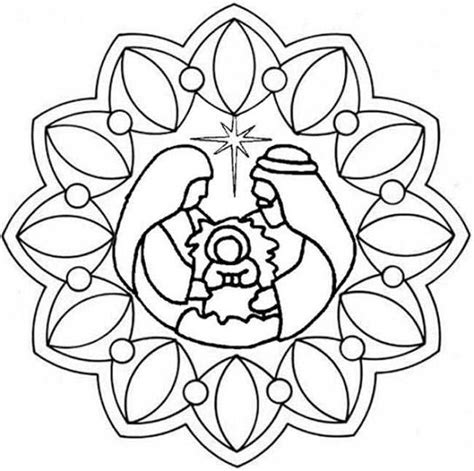Mandalas navideñas para colorear descargar e imprimir Colorear imágenes