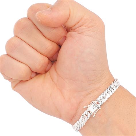 Pulseira Masculina Grumet Duplo Prata Fecho Gaveta Mm Royals Joias