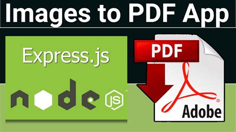 node js express project to export multiple images to pdf document using pikepdf and img2pdf