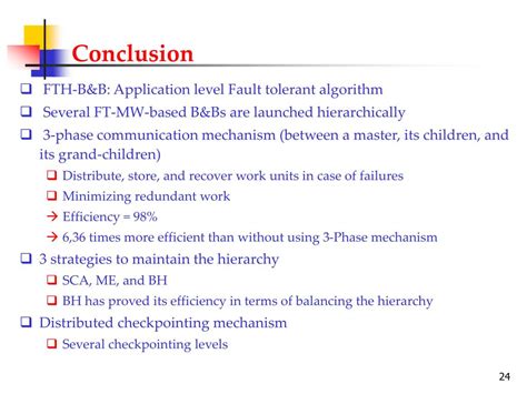 Ppt Fault Tolerant Mechanism For Hierarchical Branch And Bound