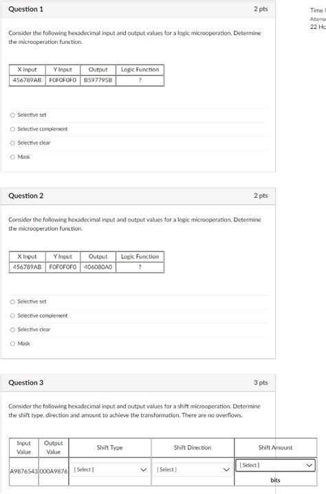 solved question 1 2 pts time attemp 22 ho consider the