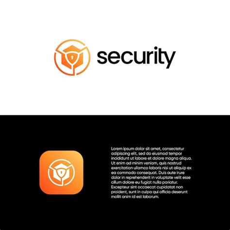 Vector de diseño de logotipo de seguridad cibernético en línea Vector