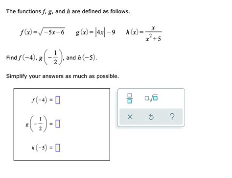 solved the functions f g and h are defined as follows х