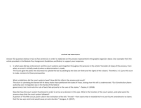 Solution Cj Module Four Assignment Template Studypool