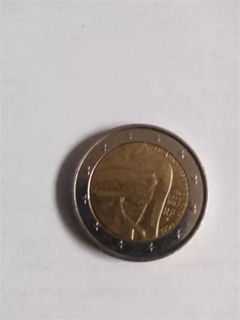 PIÉCE DE 2 Euros RARE 250 ANNIVERSAIRE DU RUBAN ROSE 1992 2017 EUR