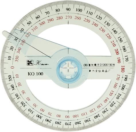 360 Protractor 360 Degree Protractor Protractors Large Protractor Clear