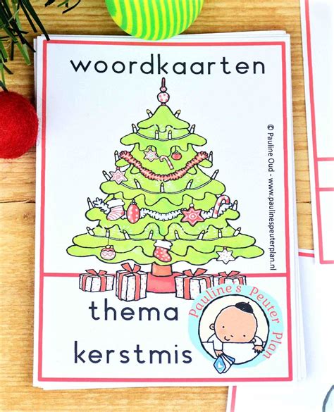 Woord Kaarten Thema Kerstmis