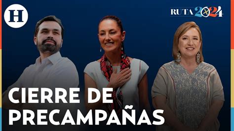 Ruta 2024 Cierre de precampañas de Claudia Sheinbaum Xóchitl Gálvez