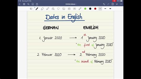 How To Write And Say Dates In British English Youtube