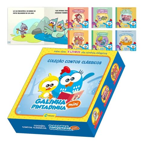 Box Kit Livros Contos Cl Ssicos Da Galinha Pintadinha Mini