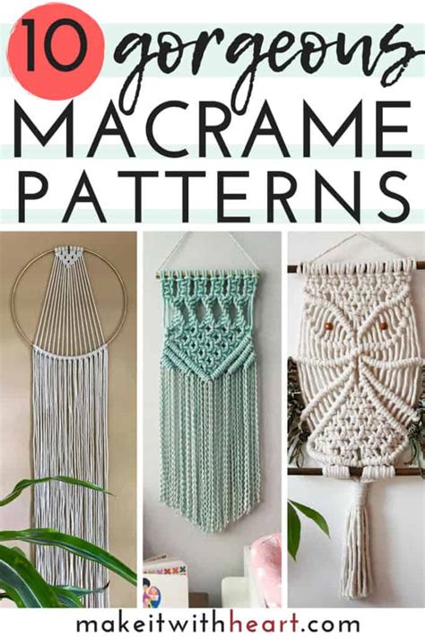 10 Gorgeous Macrame Patterns For Boho Wall Hangings