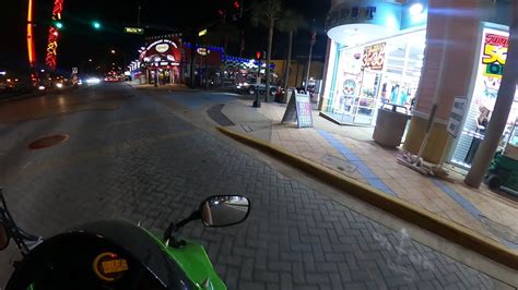 Daytona Beach Bike Week 2023 Wednesday March 1 Night Ride Down Main