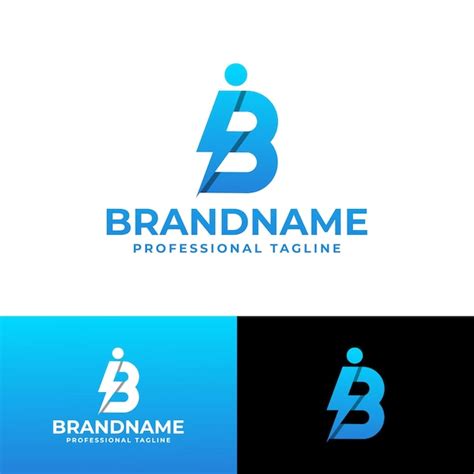 Premium Vector Letter IB Power Logo Suitable For Any Business With IB