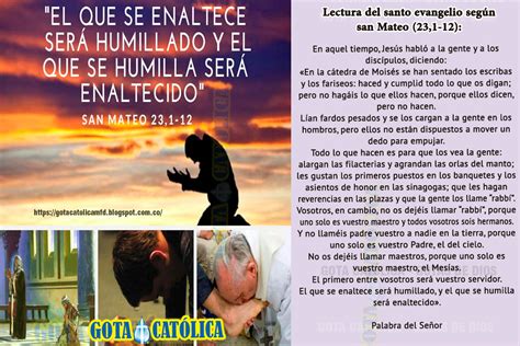 Gota Cat Lica Gotas De Dios Lecturas Del Martes De La Semana De