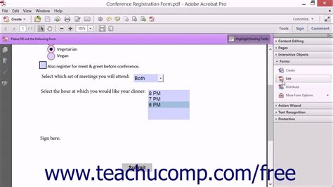 creating a digital signature field adobe acrobat xi training tutorial course youtube