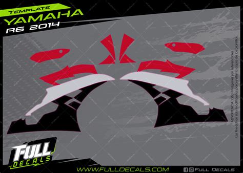 YAMAHA R6 2014 PLANTILLA BASICA FULL DECALS