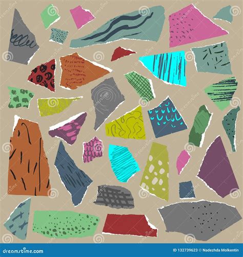 Collage Figuras Dibujos Para Rellenar Con Papel Rasgado 3 Tecnicas De