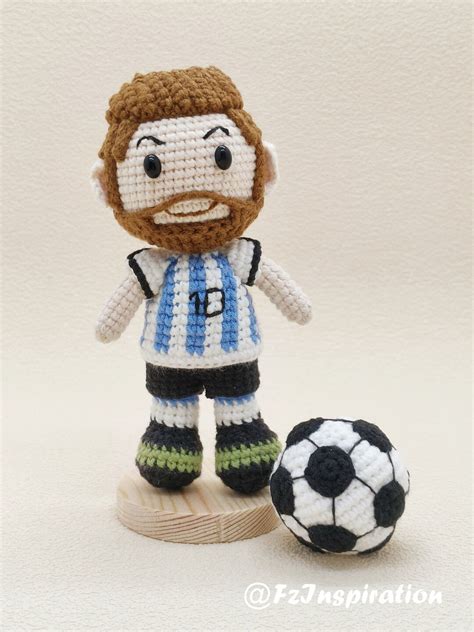 Messi Crochet Doll Messi Amigurumi Doll Soccer Desk Etsy