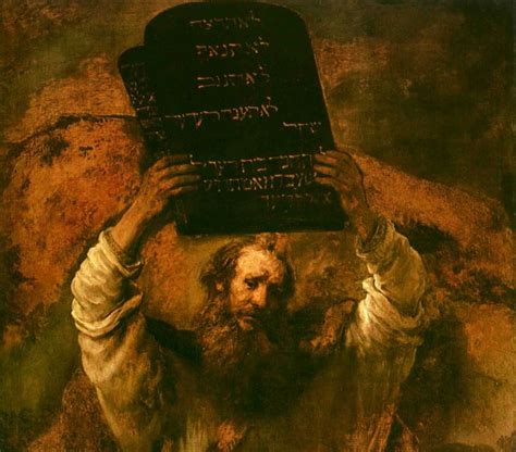 Moïse et les tables de la loi Rembrandt Painting Art