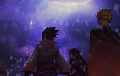 Wallpaper Night Friends Naruto Art Uzumaki Naruto Naked Sasuke