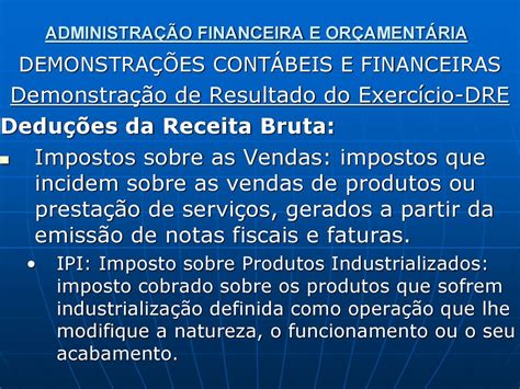 ADMINISTRAÇÃO FINANCEIRA E ORÇAMENTÁRIA ppt carregar