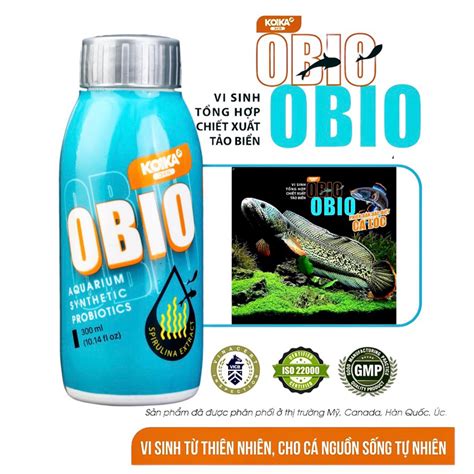 Vi sinh OBIO 4in1 Phiên bản đặc biệt dành cho CÁ LÓC Làm trong