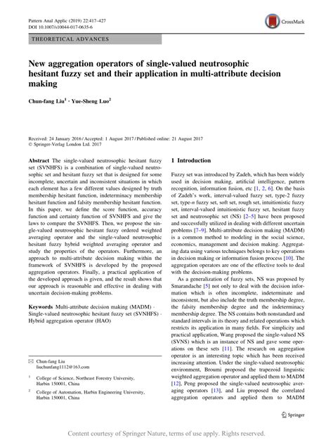 new aggregation operators of single valued neutrosophic hesitant fuzzy set and their application