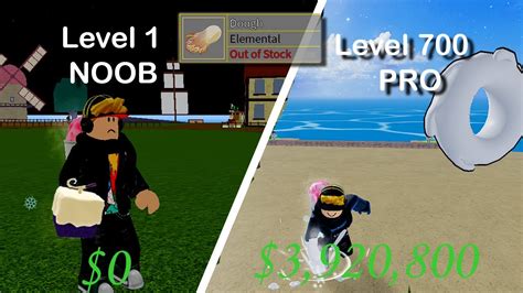 NOOB TO PRO Using PERMANENT DOUGH In Blox Fruits YouTube