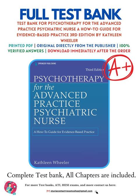 Test Bank For Psychotherapy For The Advanced Practice Psychiatric Nurse