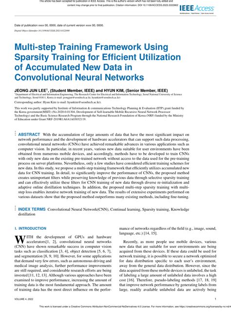 pdf multi step training framework using sparsity training for efficient utilization of