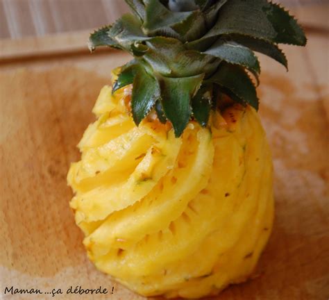 Ananas rôti au beurre vanillé Maman ça déborde
