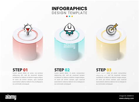 Infographic Template With Icons And 3 Options Or Steps Column Can Be