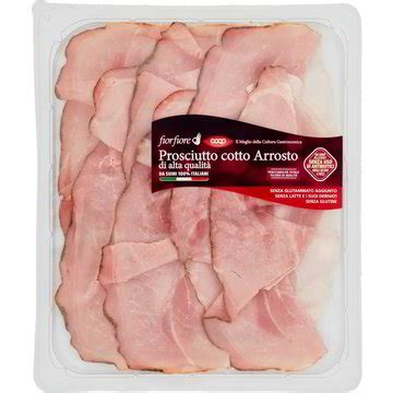 Prosciutto cotto arrosto di alta qualità COOP FIOR FIORE 100 G Coop